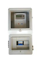 China STS Prepaid Three Phase Electricity Meter 400V 100A with Circuit Breaker for sale