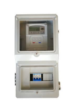 China STS Prepaid Three Phase Electricity Meter 400V 100A with Circuit Breaker for sale