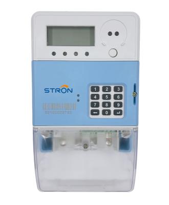 China 60HZ 8kV Single Phase Smart Prepaid Electricity Meter STS Standard for sale