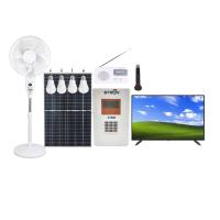 China 80W PayGo Solar Home System with 24Ah LiFePO4 Battery, 6A Controller & Complete Appliance Package for sale