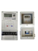 China STS 3 Phase Prepaid Electricity Meter 4kV 100A 50Hz with Circuit Breaker for sale