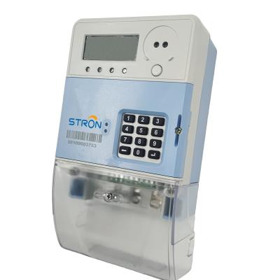 China Single Phase RS232 900MHz Smart Prepaid Electricity Meter waterproof for sale