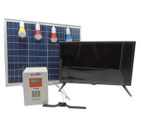China 12V Portable Solar Home System with 50W Panel, 12Ah Battery, and 19