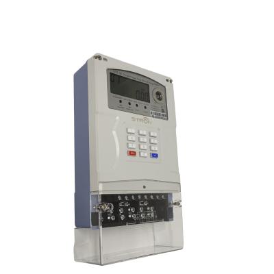 China STE18-A STS Standard 3 Phase Prepaid Electricity Meter 100A 400imp/kWh with AMI System for sale