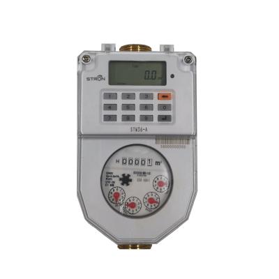 China DN20 STS Prepaid Keypad Water Meter with Anti-Tamper Magnetic Protection 4m3h for sale