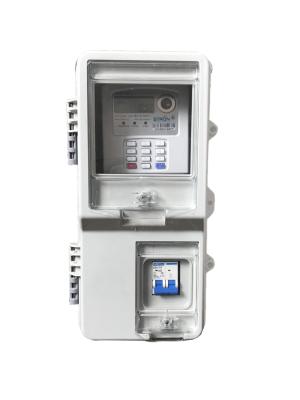 China CE ABS Single Phase Electric Meter Box 209.5×400×131mm IP65 Rated for Pole and Wall Mounting for sale