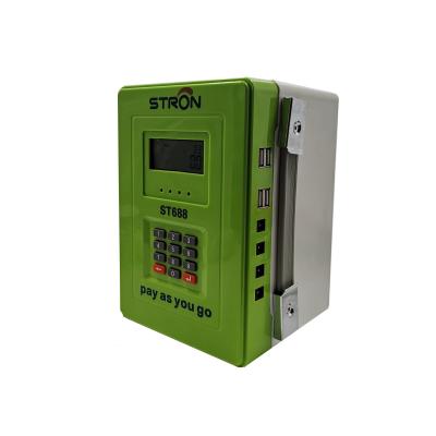 China 50W 12V Poly Crystalline Paygo Solar Home System with 12Ah Battery and 4 LED Lights for sale