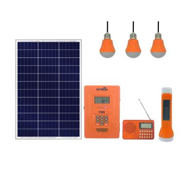 China DC12V Residential Solar Power System with 76.8Wh LiFePO4 Battery and 30W Solar Panel - PAYG Technology for sale