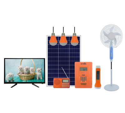 China 307.2Wh Pay-As-You-Go Solar Home System with 80W Panel, LED Lights, Radio and Mobile Charging for sale