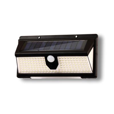 China IP65 Waterproof Solar LED Wall Lamps with Motion Sensor - 650 Lumens Outdoor Courtyard Lighting for sale