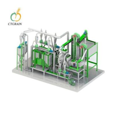 China Manual Wheat Roller Flour Milling Plant 60 Ton 220kw With Twin Sifter for sale