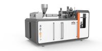 China Polyethylene Automatic Bottle Blowing Machine PLC Controlled 65mm Screw 11kw for sale