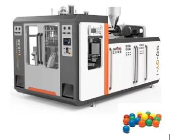 China Fully Automatic Blow Moulding Machine 60kg/H 8 Cavities 8cm Plastic Ball Machine for sale