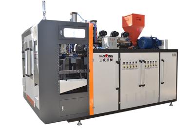 China CE 2 Die Heads Jar Blow Molding Machine 3L Plastic Water Bottle Blowing Machine 11kw for sale