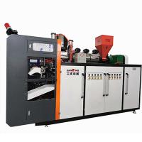 China Two Station Two Cavity Hydraulic Blow Molding Machine PE L/D 25/1 Bottle Making for sale