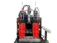 China TPU Shoes Air Cushion Automatic Blow Molding Machine 50kg/H 2 Die Heads for sale