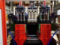 China 2 Cavity PE 5L Blow Moulding Machine 18cm Dia 0.6m3/Min Air Consumption for sale