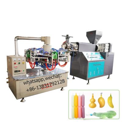 China LDPE HDPE 2 Station Automatic Bottle Blowing Machine 15kw for Ice Lolly Tube for sale