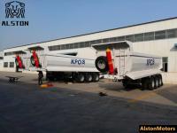 China 3 Axle 60 Ton U-Type Dump Trailer for Angola – Factory Price for sale