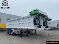 China 3 Axle Dump Trailer with Tarpaulin for Zambia – Factory Price for sale