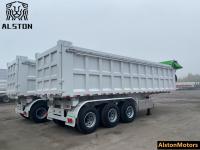 China 3 Axle Dump Trailer with Tarpaulin for Zambia – Factory Price for sale