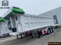 China 3 Axle Dump Trailer with Tarpaulin for Zambia – Factory Price for sale