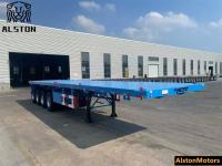 China 4 Axle Flatbed Trailer with 12 Locks for Mozambique – Factory Price for sale
