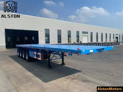 China 4 Axle Flatbed Trailer with 12 Locks for Mozambique – Factory Price for sale
