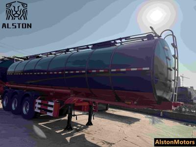 China 3 Axle Insulated Carbon Steel Fuel Tank Trailer Libya – Factory Price for sale