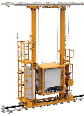 China 8104-HD Heavy-Loaded Stacker Crane with 2000kg Frame Capacity, PLC Touch Screen Control, and ±3mm Positioning Accuracy for sale