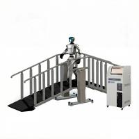 China Robot Stair Climbing Test Station Stair Climbing Testing Equipment Customizable Stair Specs PLC Control Anti Fall Guardrails for sale