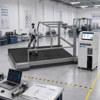 China Humanoid Robot Large Scale Tester Platform Belt 230kg Load 40km/h Bidirectional Slope Endurance Fatigue Testing Equipment for sale