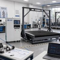 China HD Robot Dynamic Test Platform Walking Stability Testing Machine Equipment Adjustable Slope 0 20 Degrees Speed Control 0 18 km/h for sale