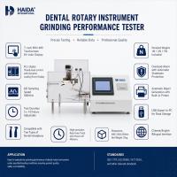 China Dental Rotary Instrument Grinding Performance Tester Bur Head Wear Testing Machine Cutting Efficiency Test for Handpiece QC for sale