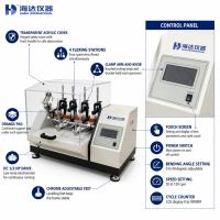 China HAIDA Finished Shoe Flexing Tester SATRA TM92 Shoe Flex Resistance Testing Machine 4 Stations LCD Counter Shoe Test Equipment for sale