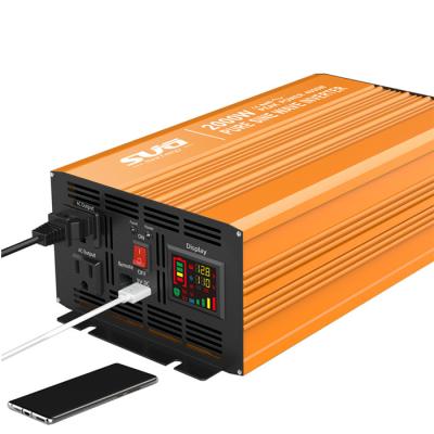China Single Output Input 24V 2000W Vehicle Power Inverter for sale