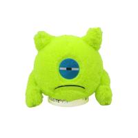 China Plush Halloween Fuzzy Green Stuffed Monsters with Inner PVC Ball Material for sale