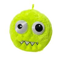 China Logo Embroidery 23cm Fuzzy Ball with Smiley Face OEM/ODM Aceptable Embroidery Logo for sale