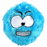 China Polyester Outer Skin Material Crazy Face Fabric Covered Fuzzy Ball 16