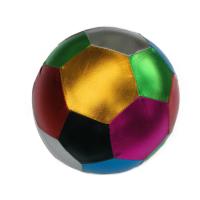 China Unisex Assortment of Metallic Fabric Bouncing Inflatable Toy Balls Purple Gold and Green for sale