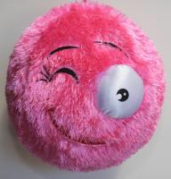 China Assortment Adorable Furry Ball Monster with Inner Ball Material PVC Cute Cartoon Face for sale