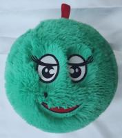 China Assortment Adorable Furry Ball Monster with Inner Ball Material PVC Cute Cartoon Face for sale