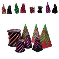 China 3d Printed Fidget Toy Plastic Pla Spiral Pyramid Cone Impossible Fidget Cone for Unisex for sale