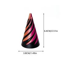 China 3d Printed Fidget Toy Plastic Pla Spiral Pyramid Cone Impossible Fidget Cone for Unisex for sale