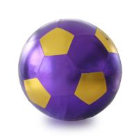 China Unisex 60 Cm Shiny Polyester Fabric Eco-friendly Pvc Soccer Ball For Kids for sale