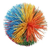 China Colorful Monkey Stress Ball Silicone Fluffy Ball Stringy Silicone Koosh Ball for sale