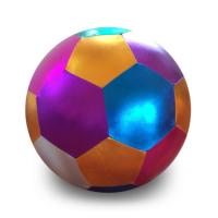 China Unisex 60 Cm Shiny Polyester Fabric Eco-friendly Pvc Soccer Ball For Kids for sale