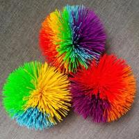 China Colorful Monkey Stress Ball Silicone Fluffy Ball Stringy Silicone Koosh Ball for sale