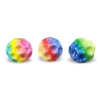 China Multi-colors Extreme Pu Foam High Bounce Balls Rainbow Moon Space Ball for Kids Play for sale