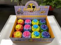 China Multi-colors Extreme Pu Foam High Bounce Balls Rainbow Moon Space Ball for Kids Play for sale
